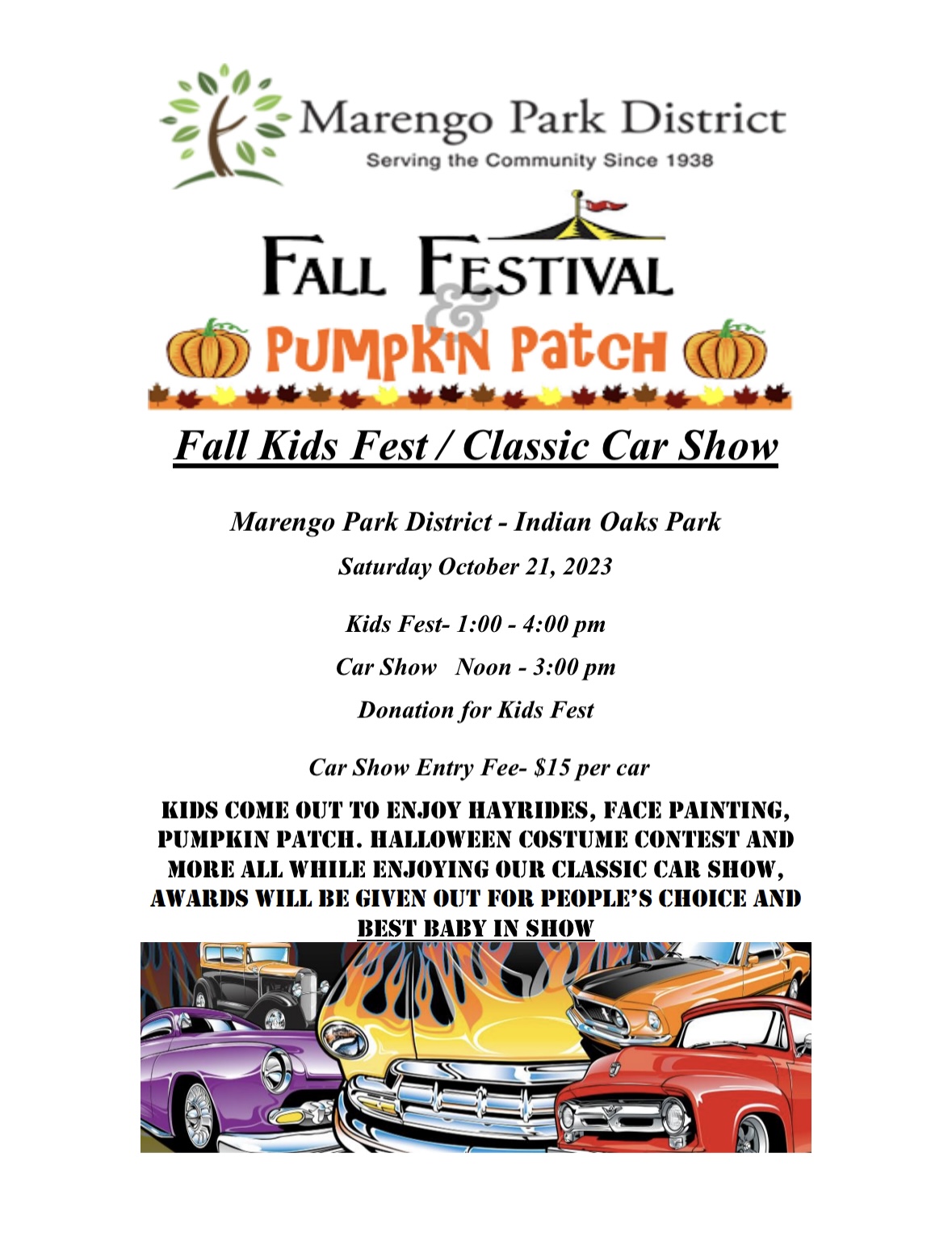 Fall Fest tomorrow at the Park – Marengo Park District