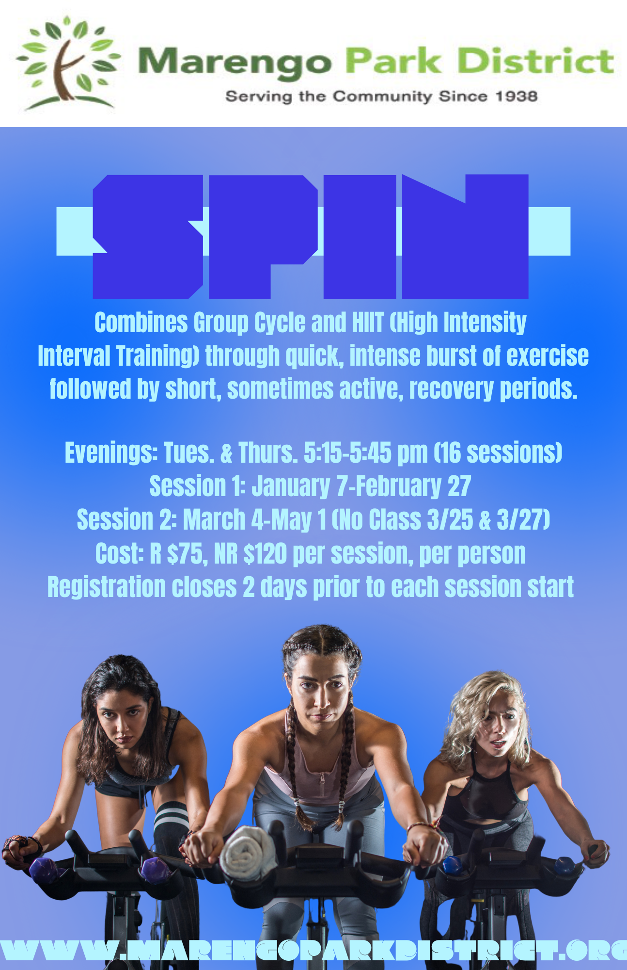 SPIN Classes – Marengo Park District