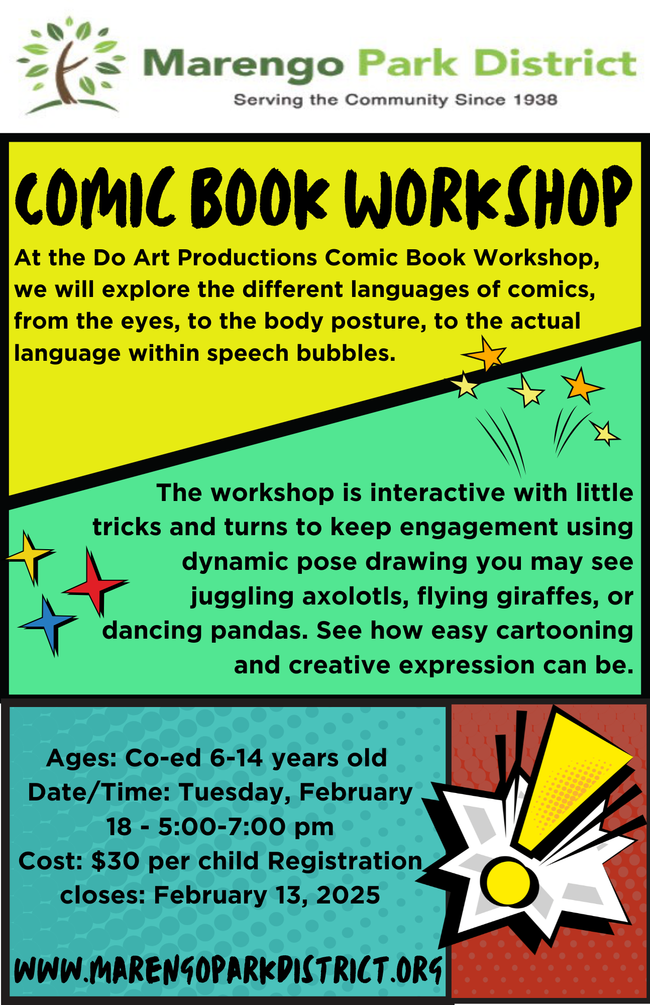 Comic Book Workshop – Marengo Park District