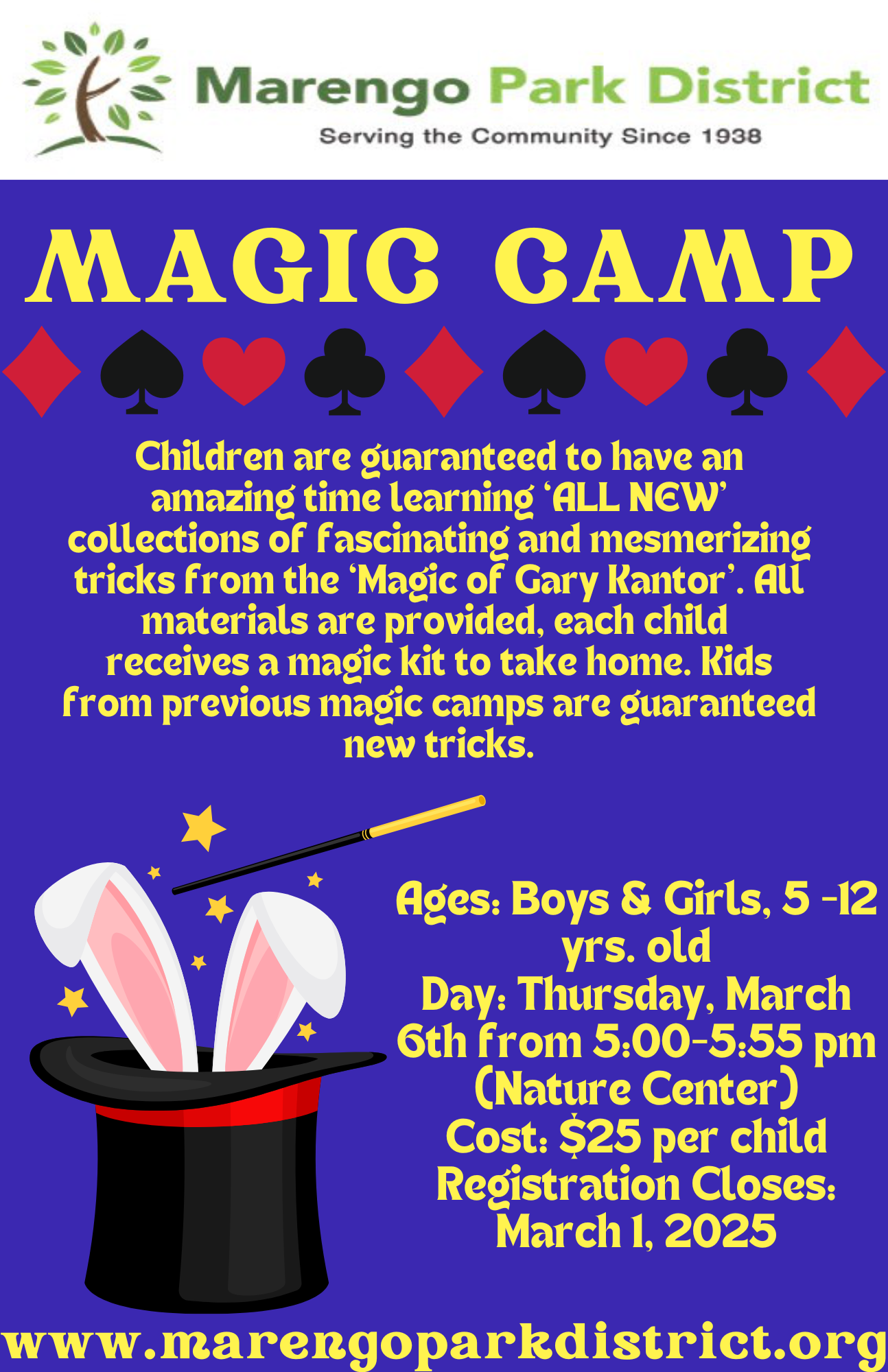MAGIC CAMP – Marengo Park District
