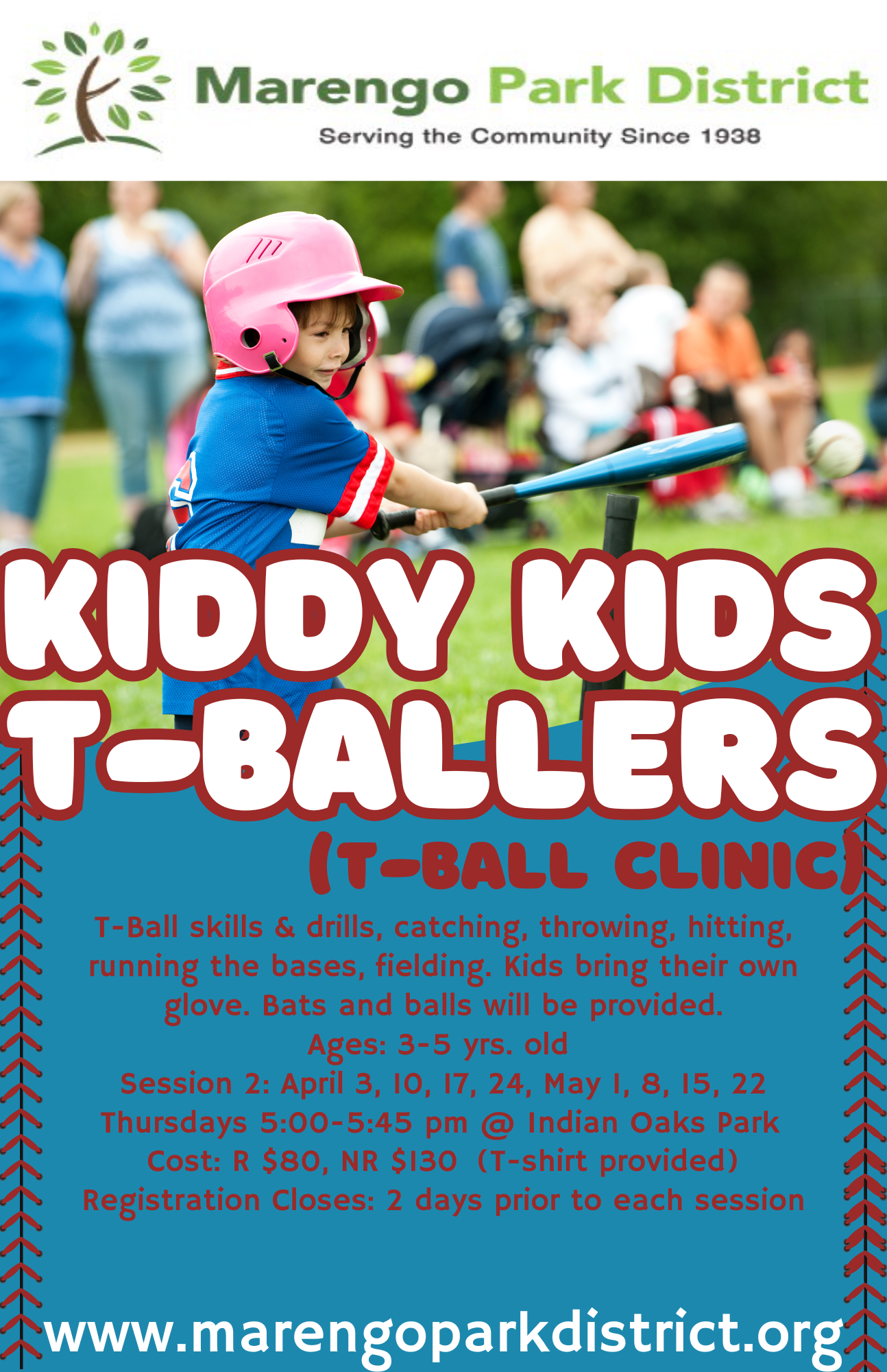 Kiddy Kids T-Ballers – Marengo Park District